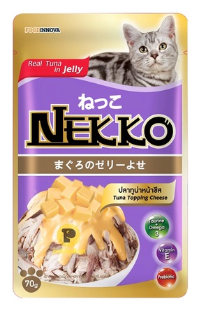 70g Pate mèo Nekko Jelly Tuna & Cheese (Cá ngừ và Phô mai) – Happy Pet in Phú Mỹ Hưng